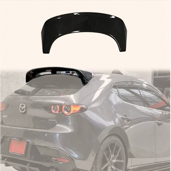 Mazda 3 Hatchback 2020–2025 Carbon Fiber Roof Spoiler Wing – ExotixSteering